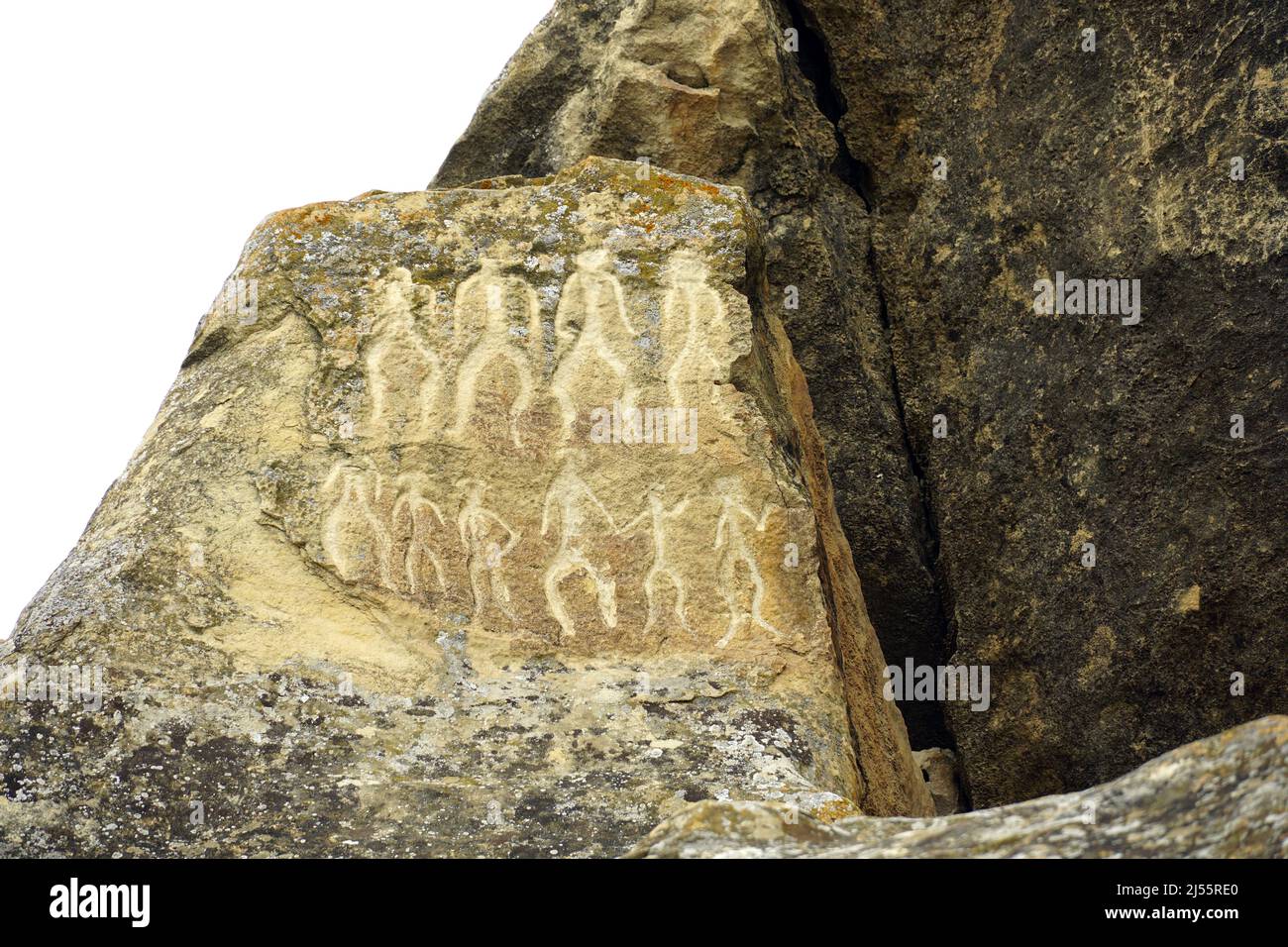 Petroglyphs on rock, Gobustan Rock Art, Gobustan State Historical and ...