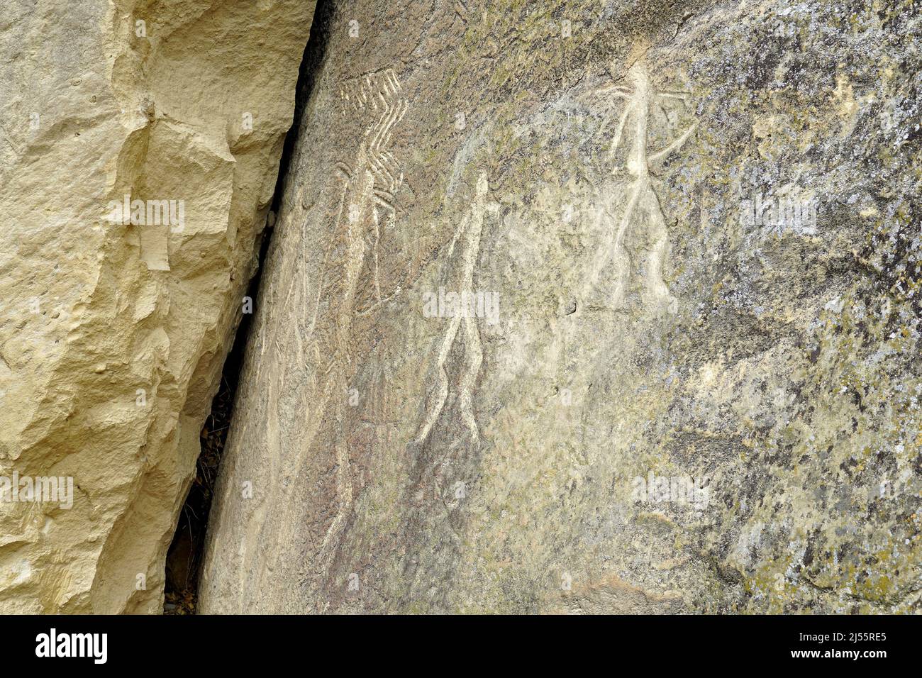 Petroglyphs on rock, Gobustan Rock Art, Gobustan State Historical and ...