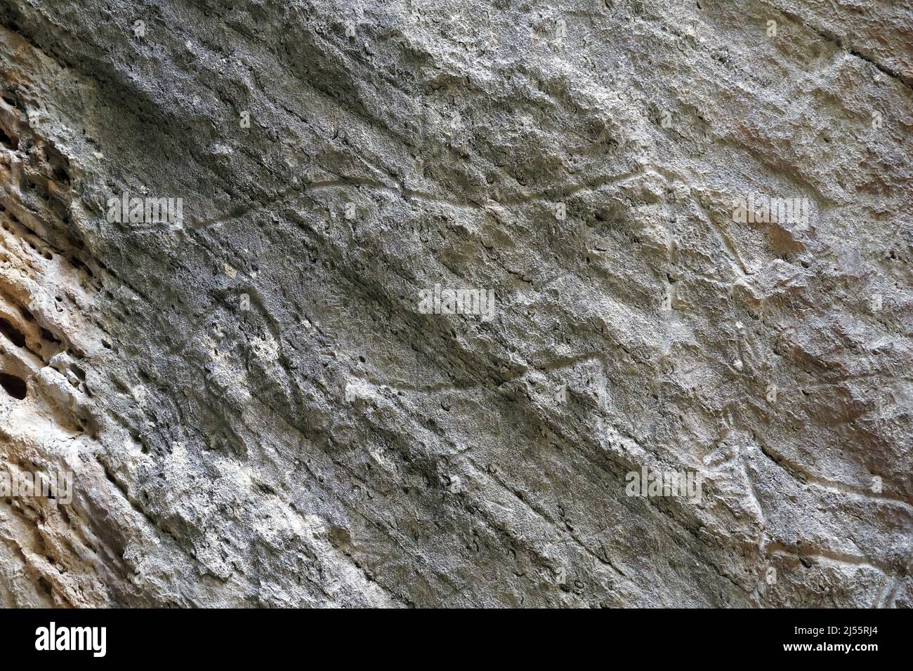 Petroglyphs on rock, Gobustan Rock Art, Gobustan State Historical and ...