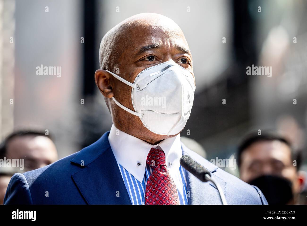 New York, United States. 20th Apr, 2022. New York City Mayor Eric Adams ...