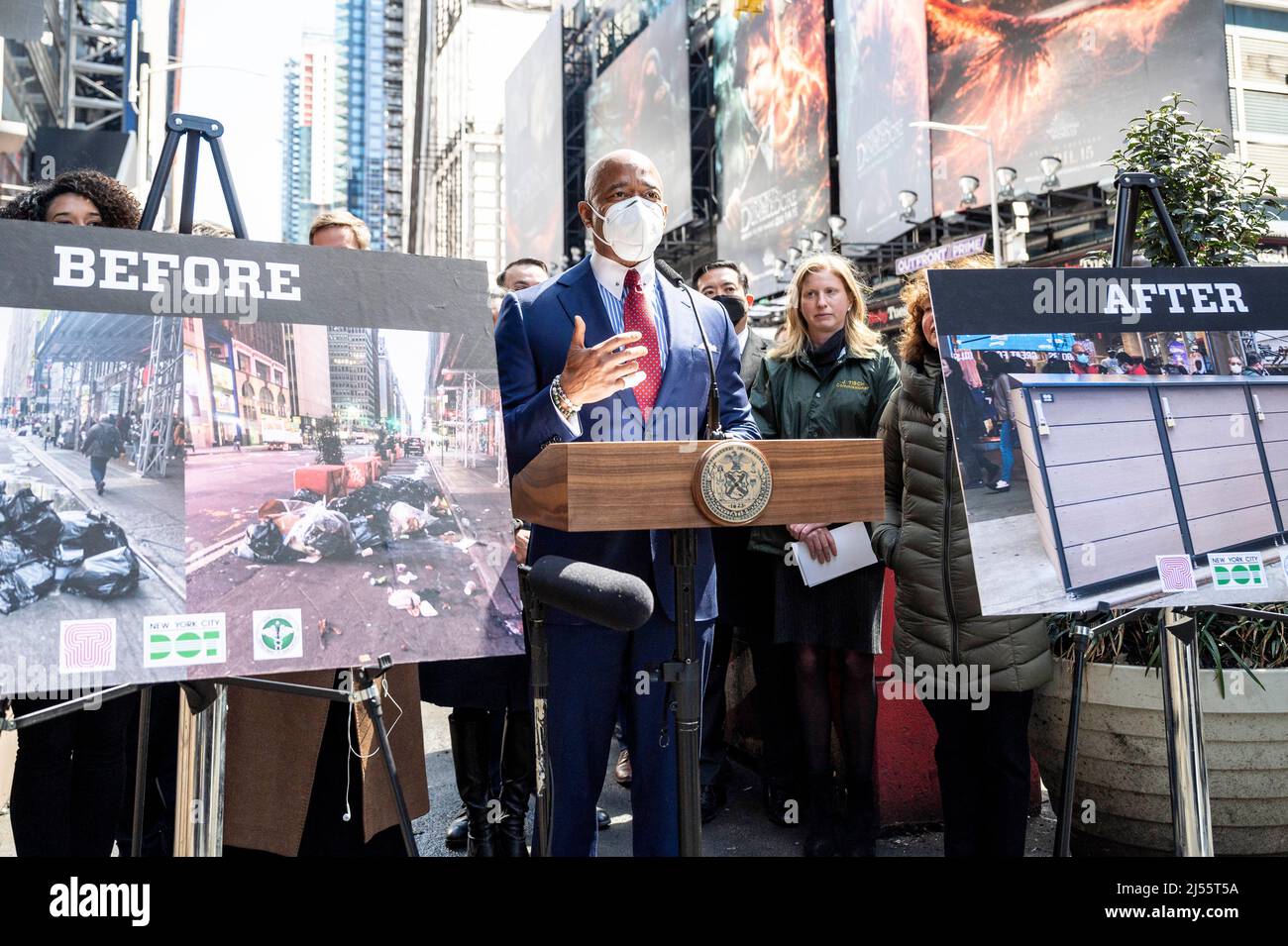 New York, New York, USA. 20th Apr, 2022. New York City Mayor ERIC ADAMS ...