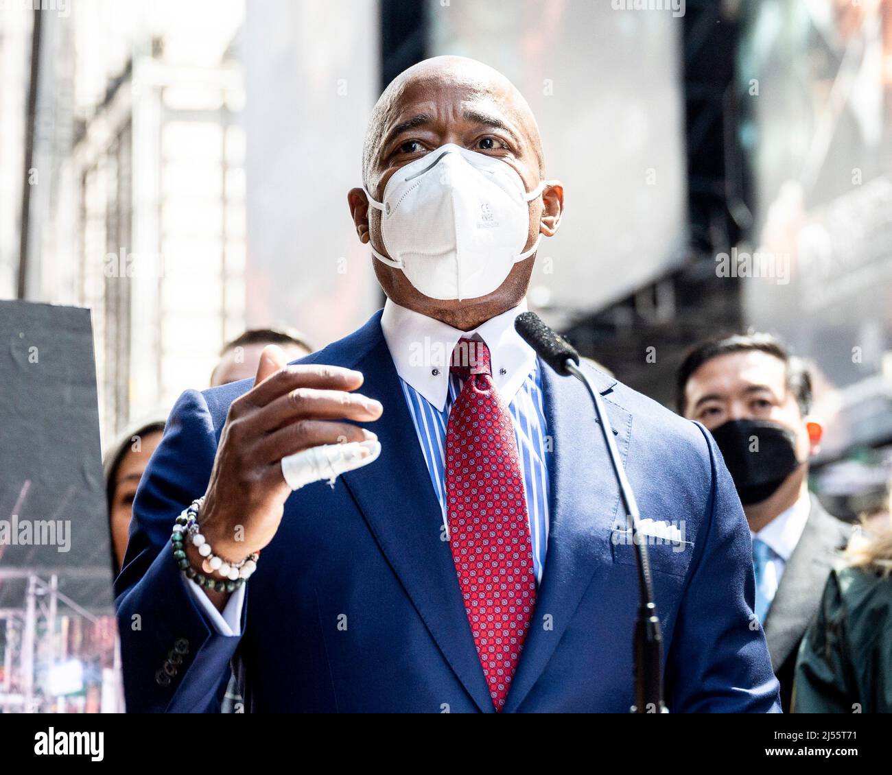 New York, New York, USA. 20th Apr, 2022. New York City Mayor ERIC ADAMS ...