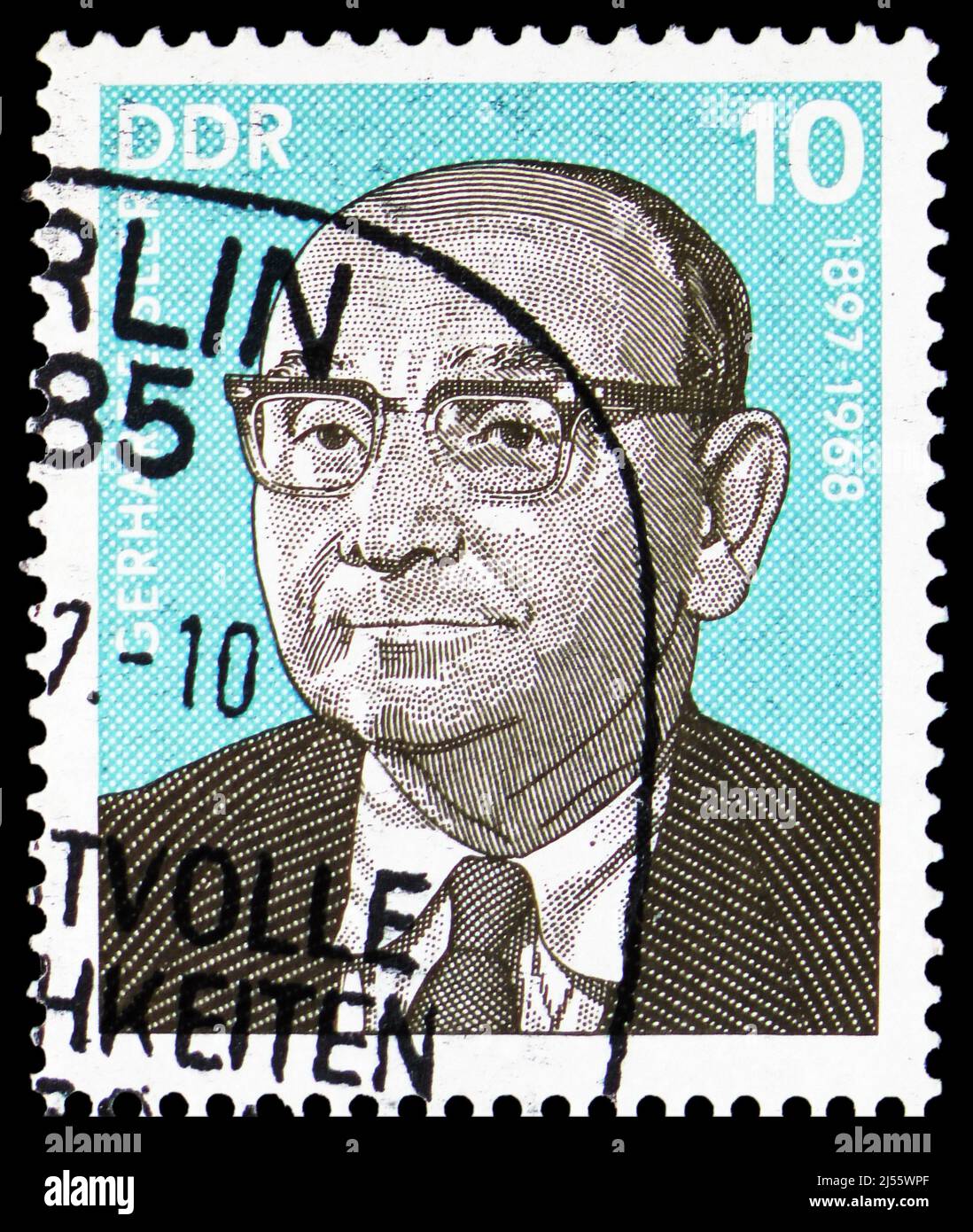 MOSCOW, RUSSIA - MARCH 27, 2022: Postage stamp printed in Germany shows ...