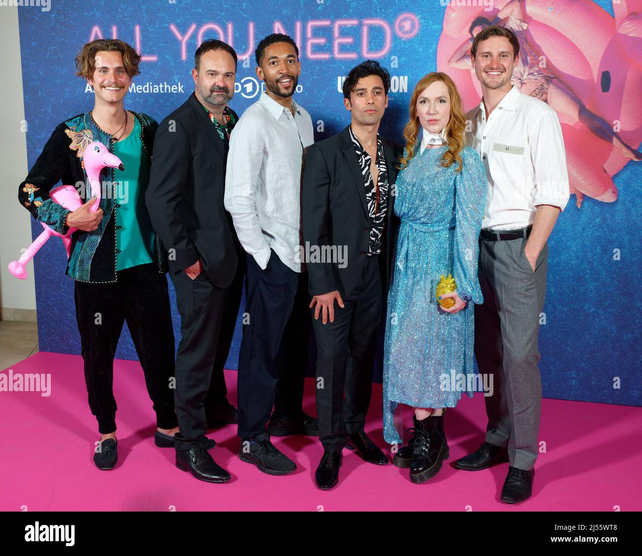 Cologne, Germany. 20th Apr, 2022. Actors Ludwig Brix (l-r), Tom Keune ...