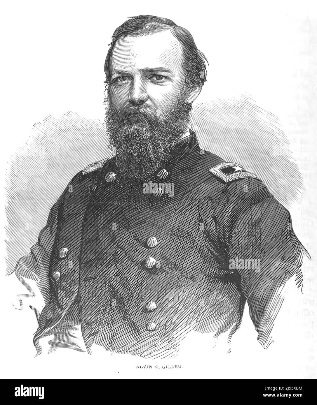 Portrait of Alvan Cullem Gillem, Union Army General in the American ...