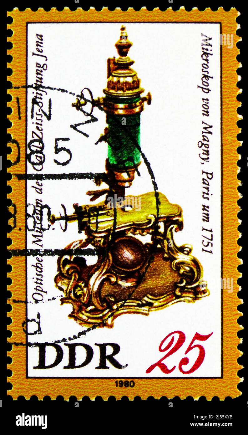 MOSCOW, RUSSIA - MARCH 27, 2022: Postage stamp printed in Germany shows ...