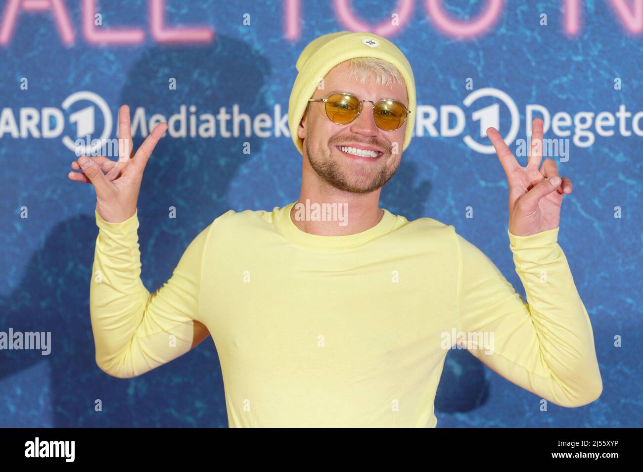 Cologne, Germany. 20th Apr, 2022. Influencer Aaron Koenigs arrives for ...