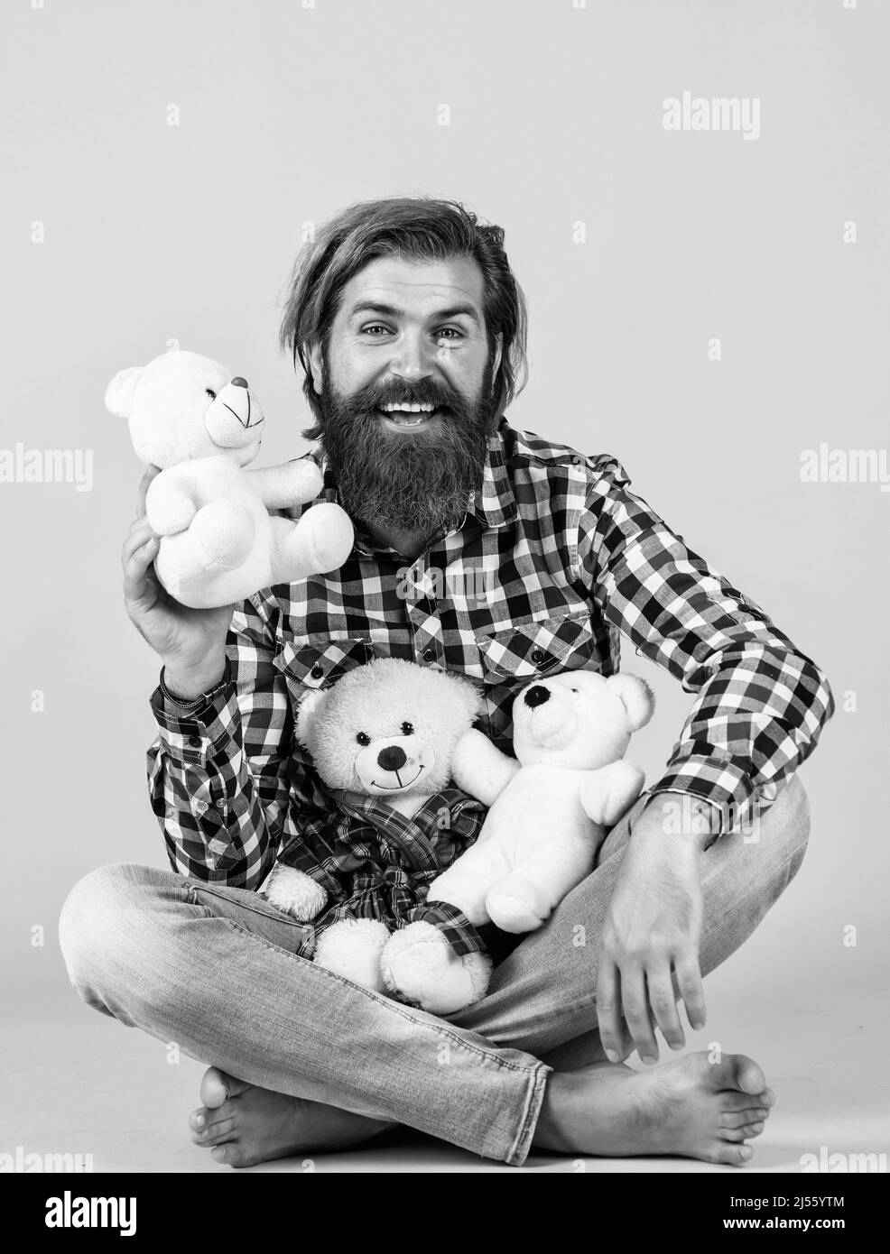 Day gifts toy Black and White Stock Photos & Images - Alamy