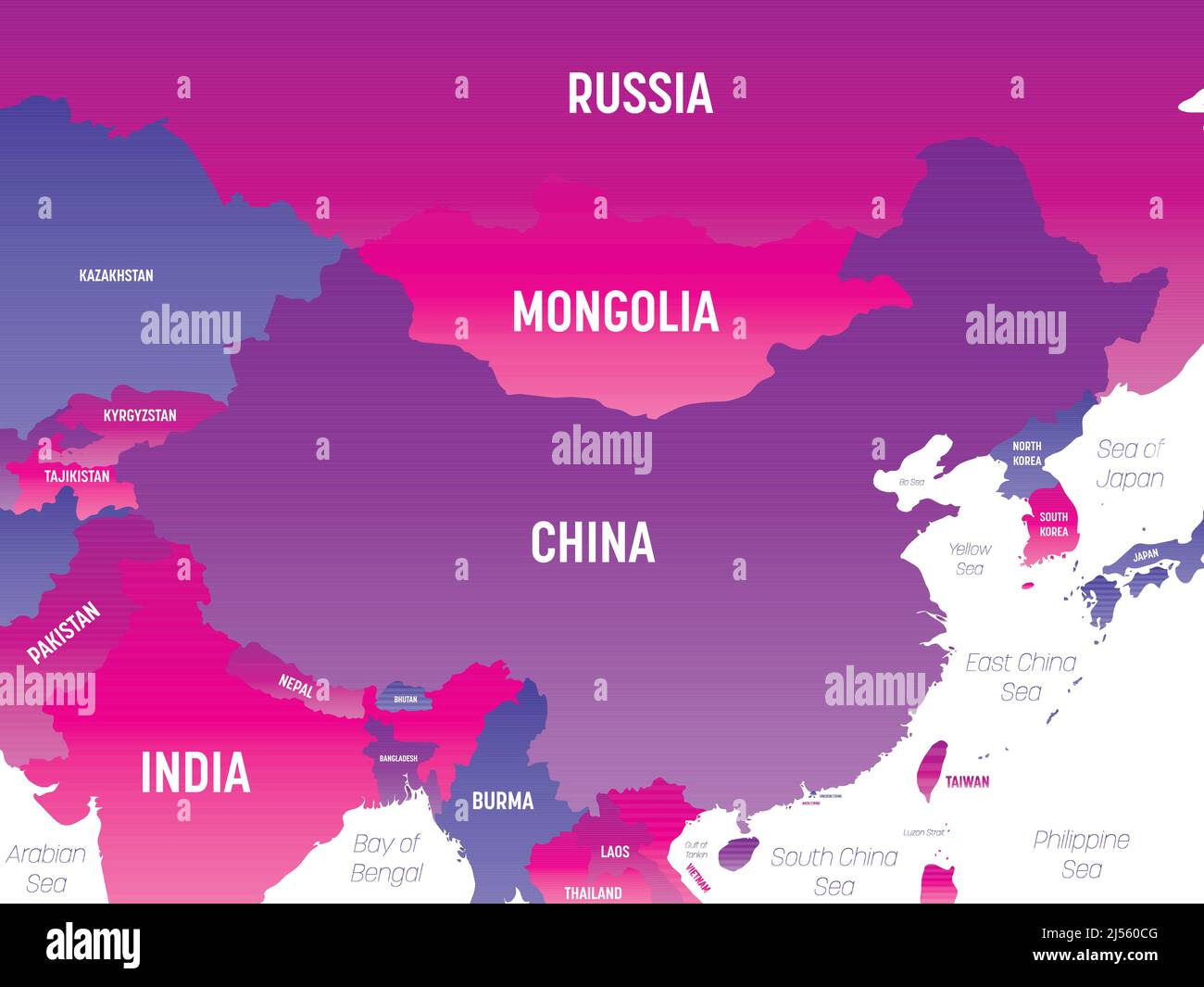 China detailed political map with lables Stock Vector Image & Art - Alamy