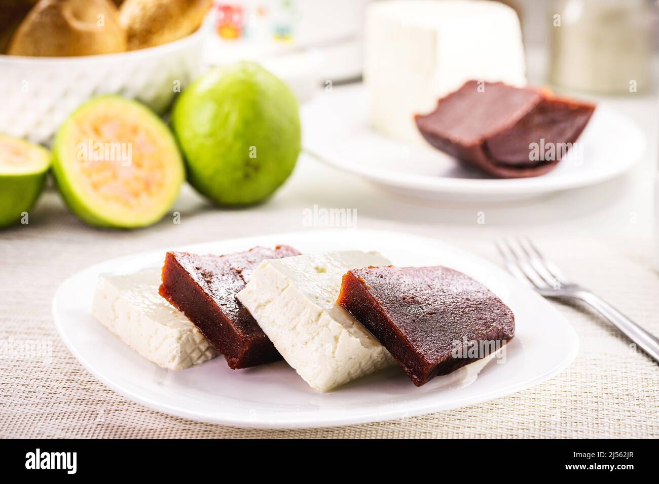 Romeo e Julieta, Brazilian sweet and dessert made with cheese and guava ...