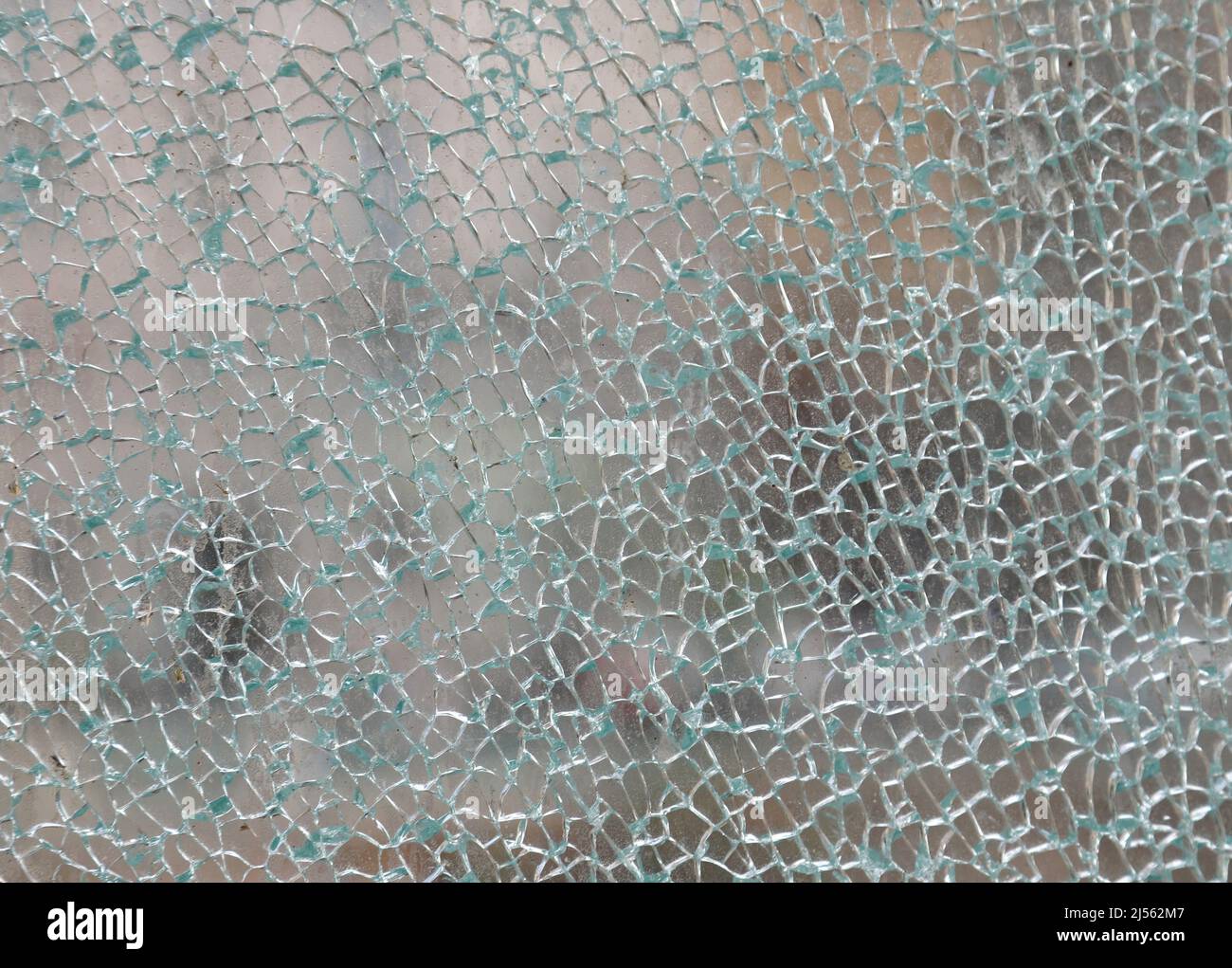 detail of damaged broken glass of a showcase after the riot Stock Photo ...