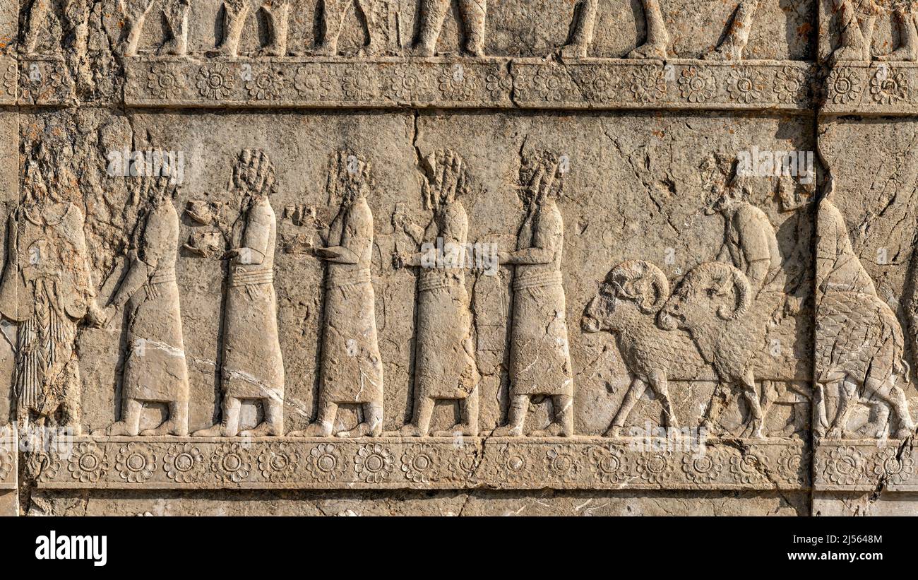 Persepolis, Iran - May 2019: Ruins of Persepolis, the capital of the ...