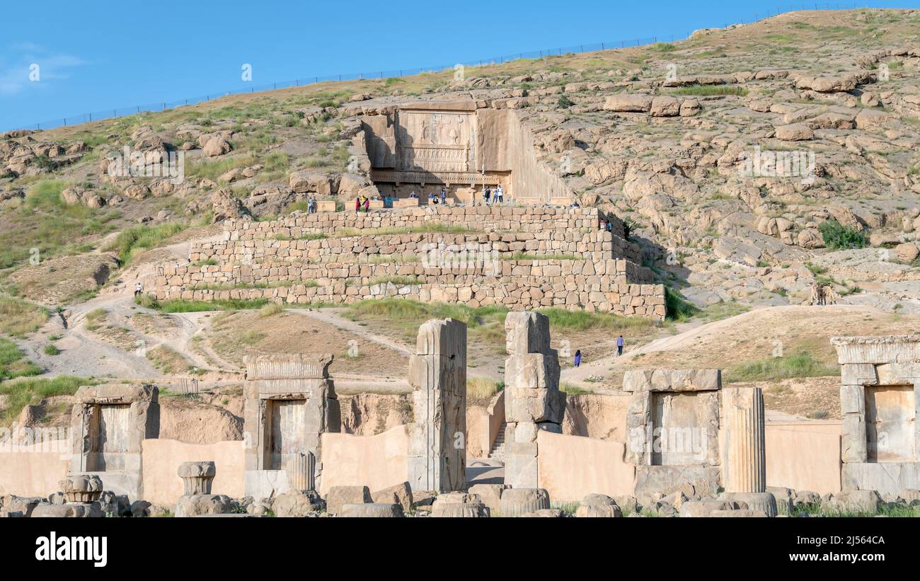 Persepolis, Iran - May 2019: Ruins of Persepolis, the capital of the ...