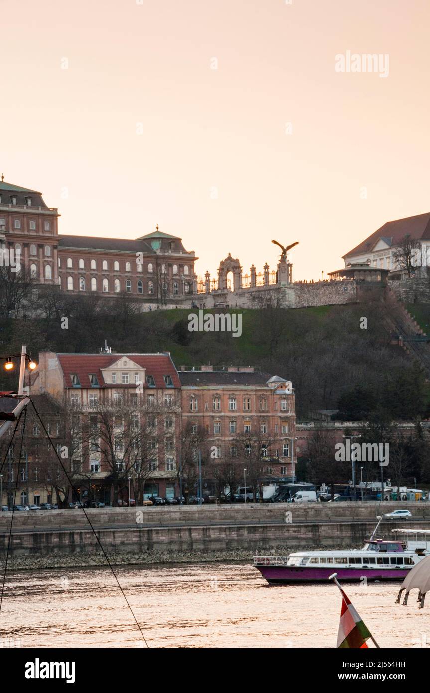 The Turul bird is a falcon that overlooks Budapest and the River Danube ...
