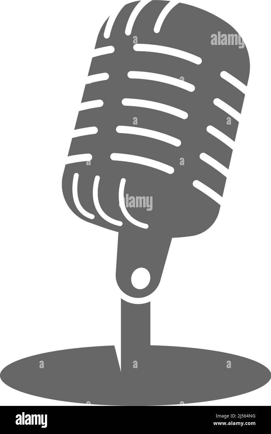 Microphone, mic icon logo design illustration vector Stock Vector Image ...