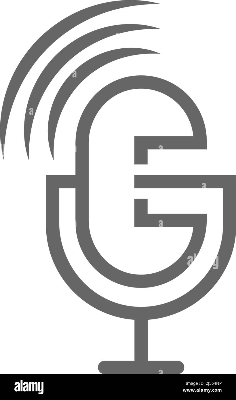 Microphone, mic icon logo design illustration vector Stock Vector Image ...