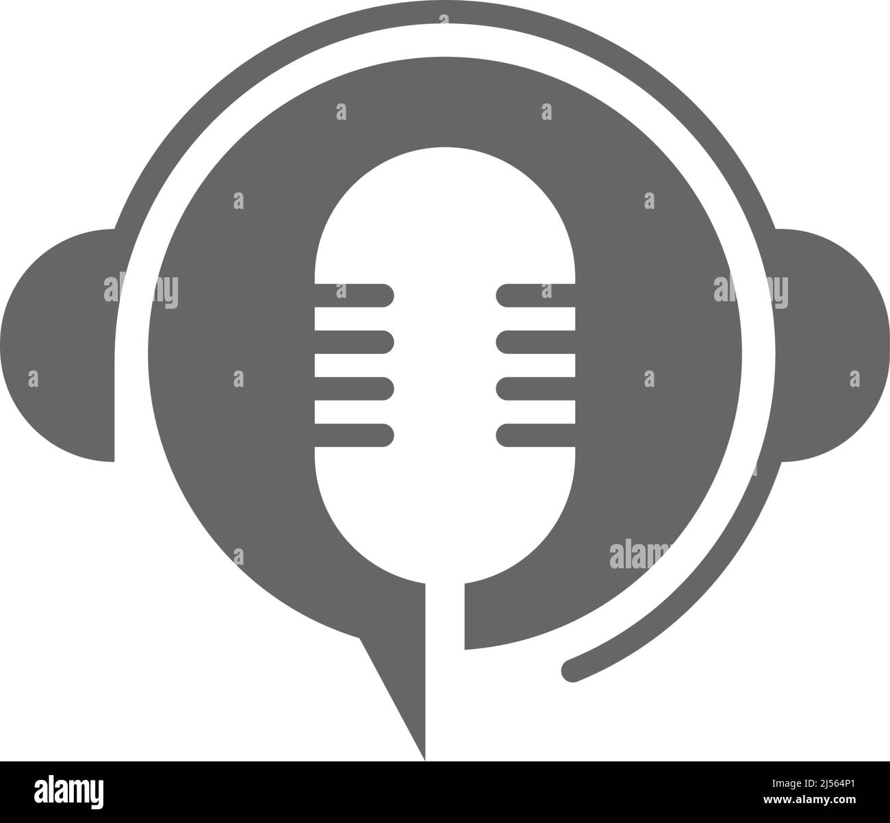 Microphone, mic icon logo design illustration vector Stock Vector Image ...