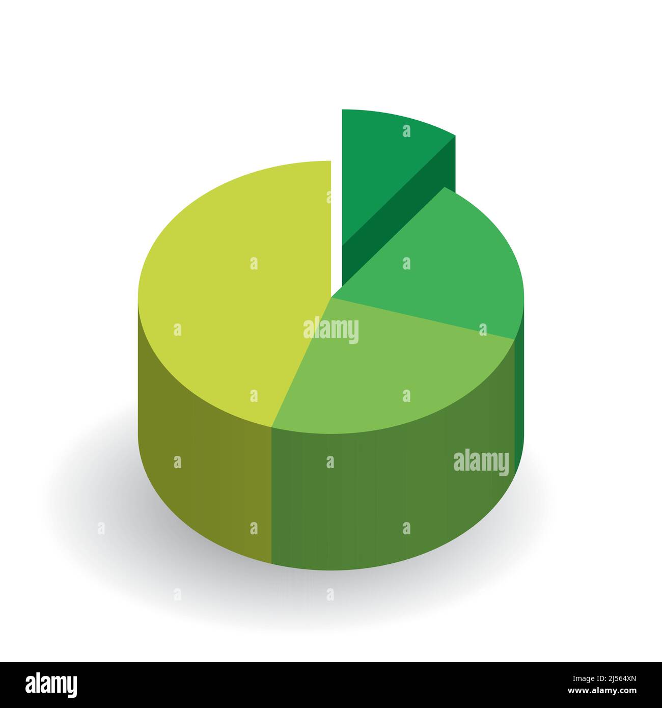 Green pie chart design element Stock Vector Image & Art - Alamy