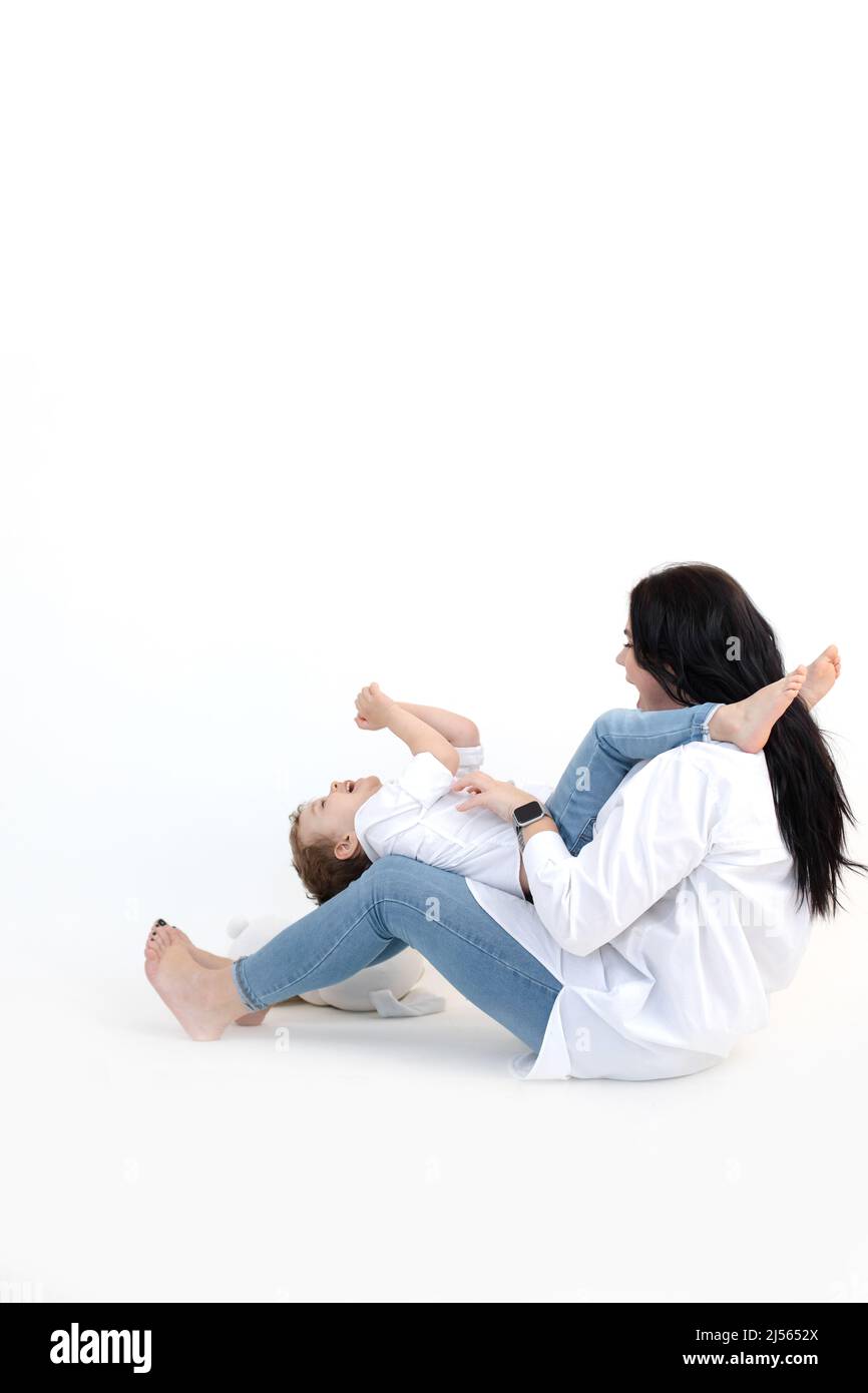 Tickling boy hi-res stock photography and images - Alamy