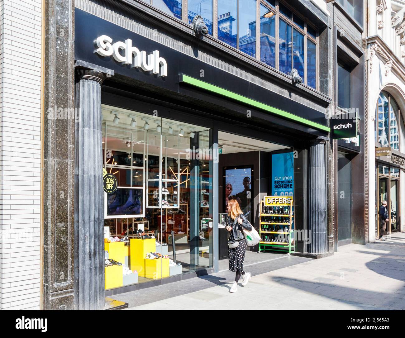 A branch of Schuh, the footwear retailer, in Oxford Street, London, UK ...