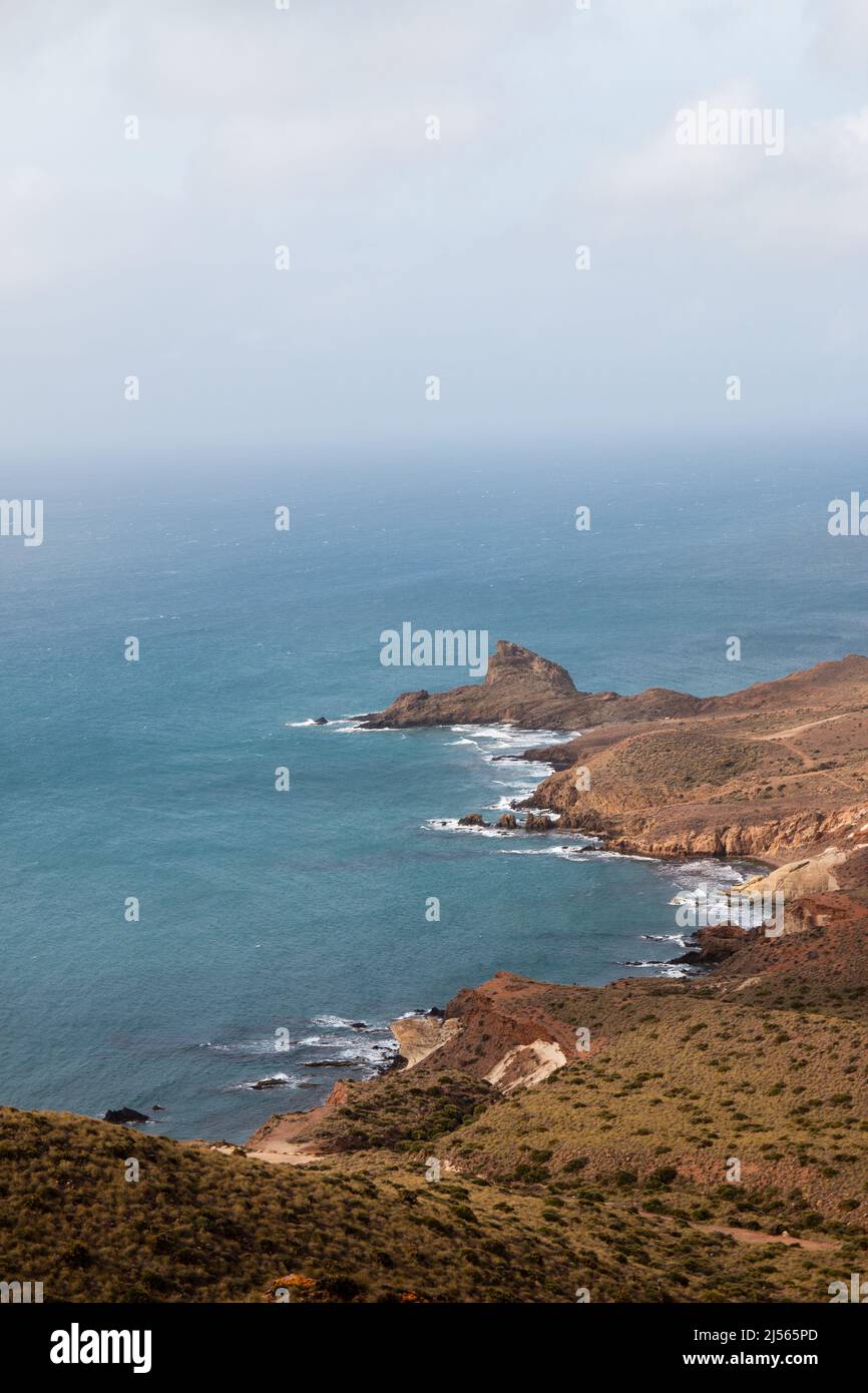 Coastline at Cabo de Gata-Nijar Natural Park, Almeria, Andalusia, Spain ...