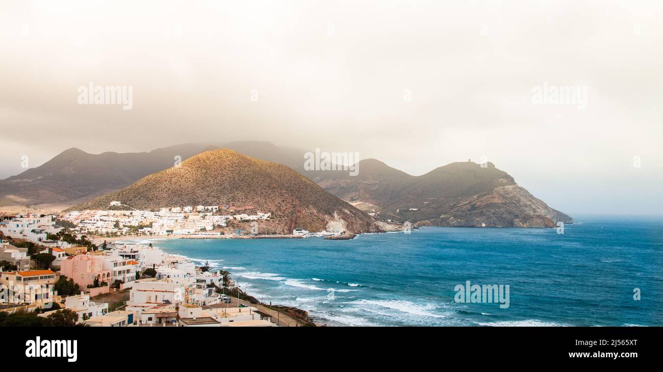 San Jose a Town in Nijar Natural Park, Almeria, Andalusia, Spain Stock ...