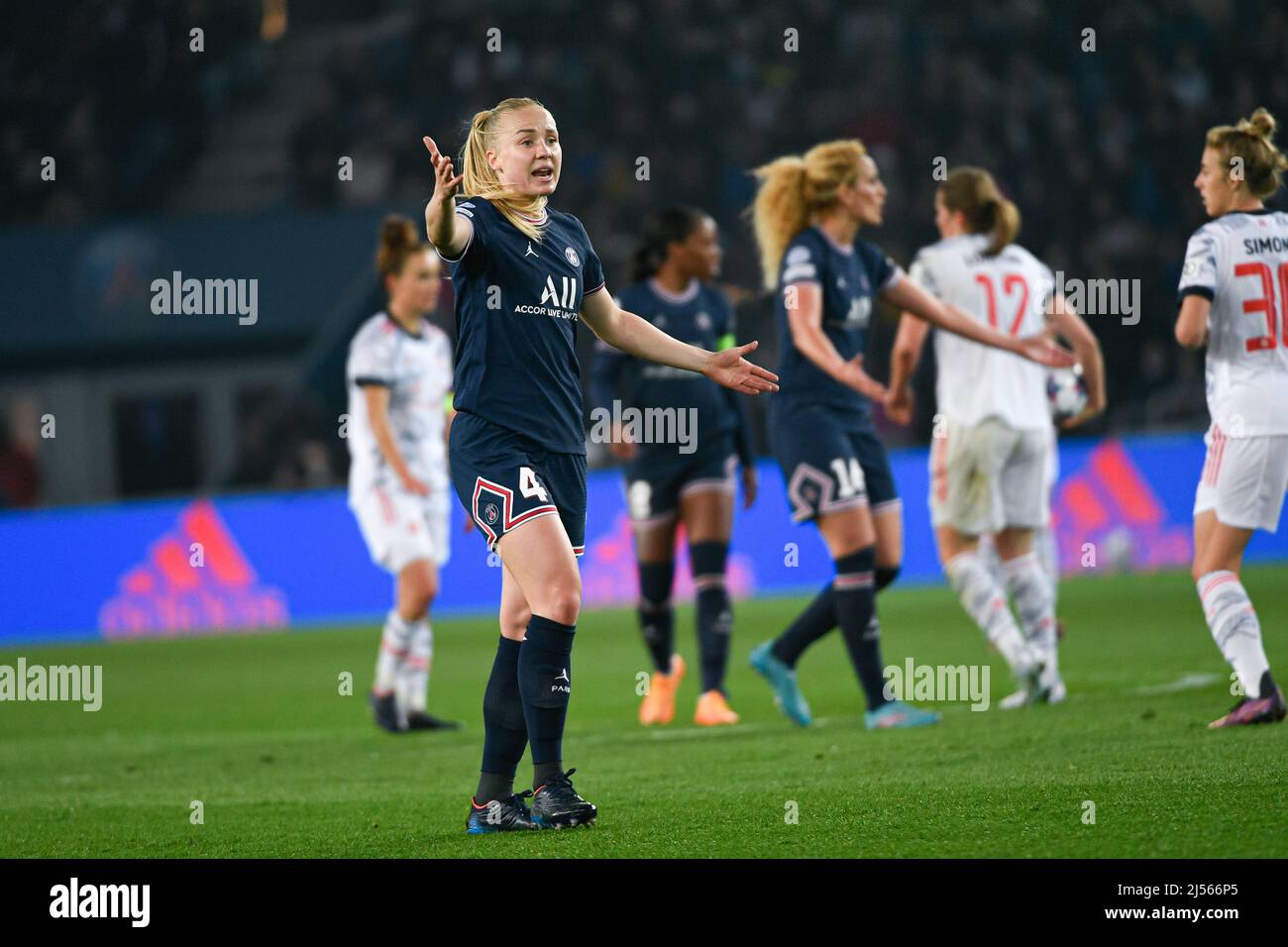 Paulina Dudek of PSG during the UEFA Women's Champions League, Quarter ...