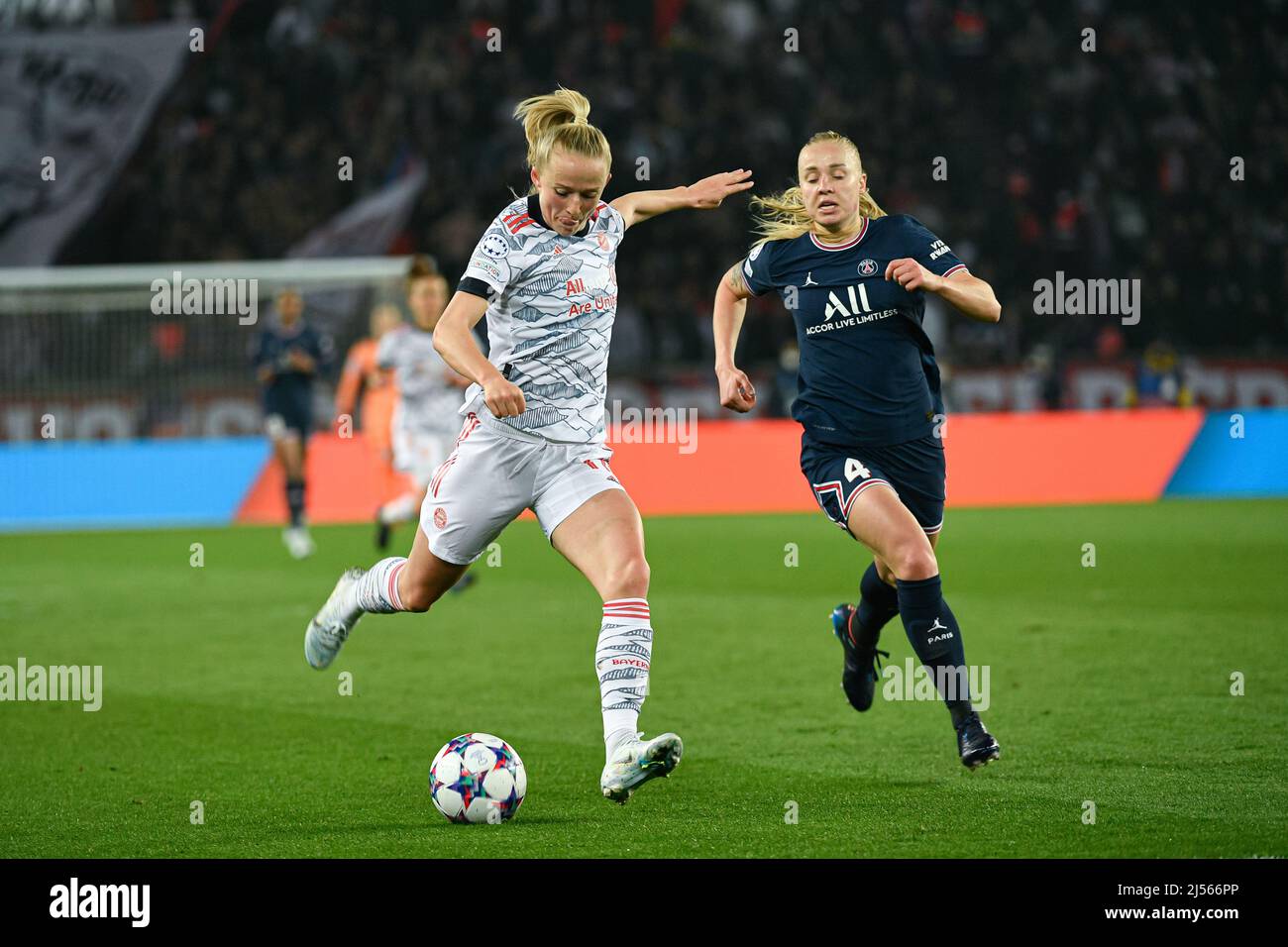 Lea Schuller of Bayern Munich shoots during the UEFA Women's Champions ...