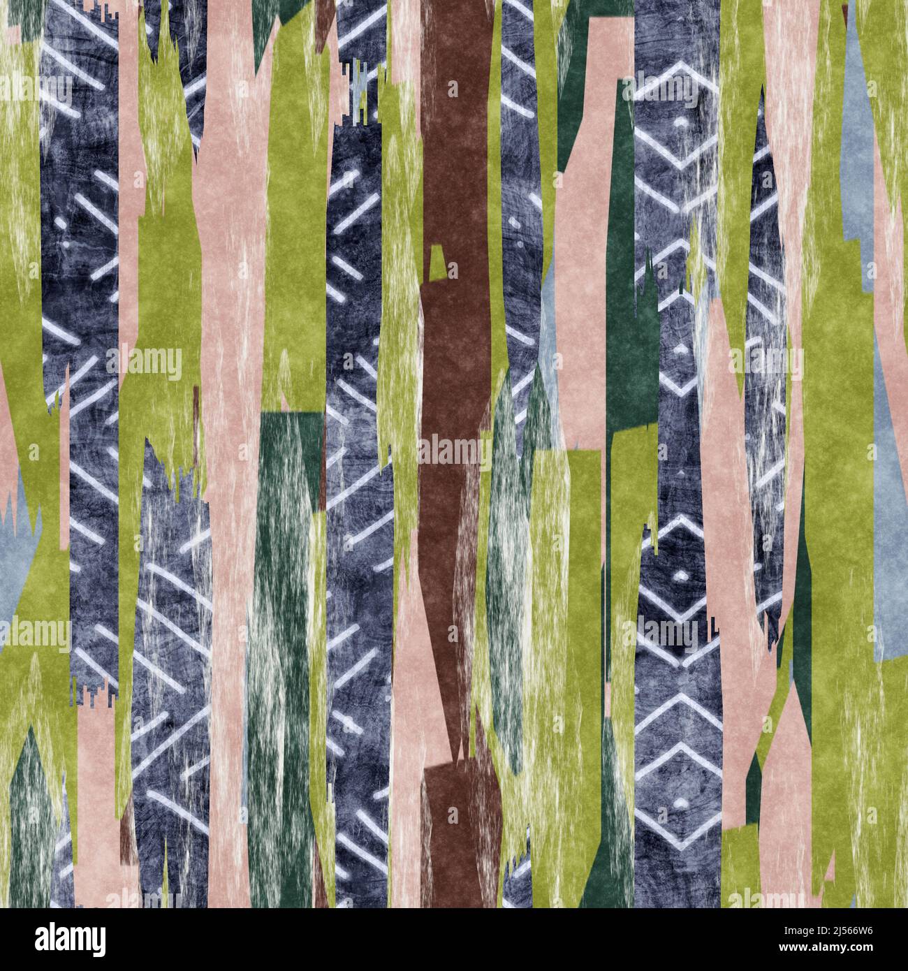 Seamless paper strip collage surface pattern design for print Stock ...