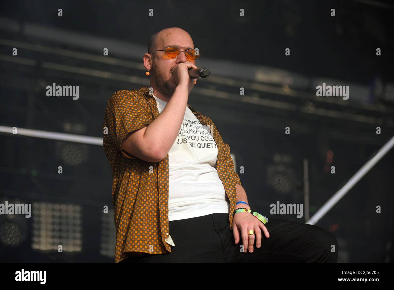 Trap singer Sr. Chen, during his performance at the Festiuet Spring ...
