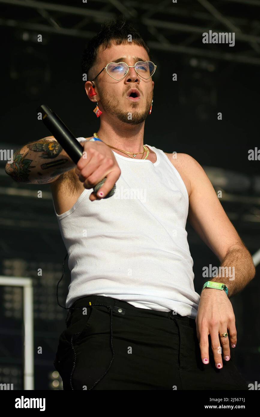 Trap singer Damia Rodriguez (Lildami) performs at the Festiuet Spring ...