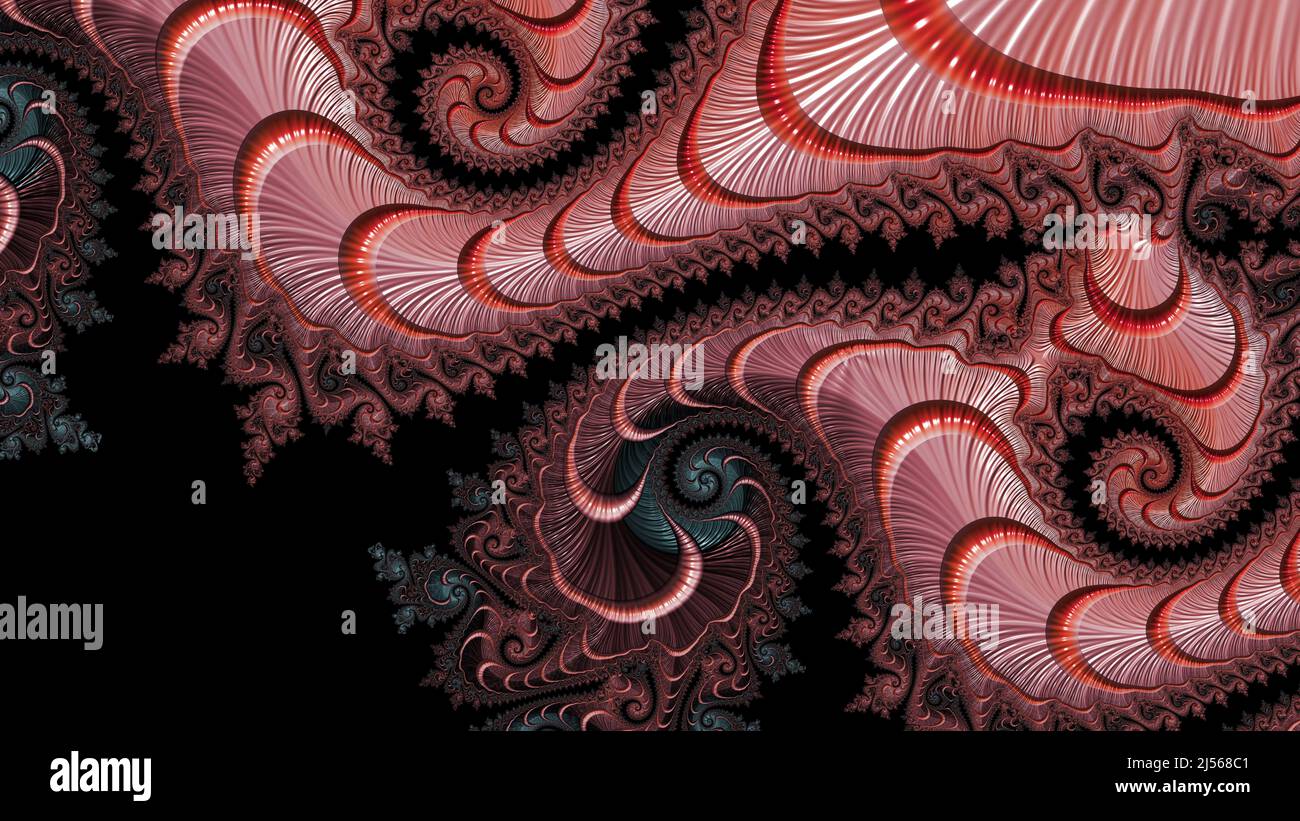 Abstract Computer generated Fractal design. A fractal is a never-ending ...