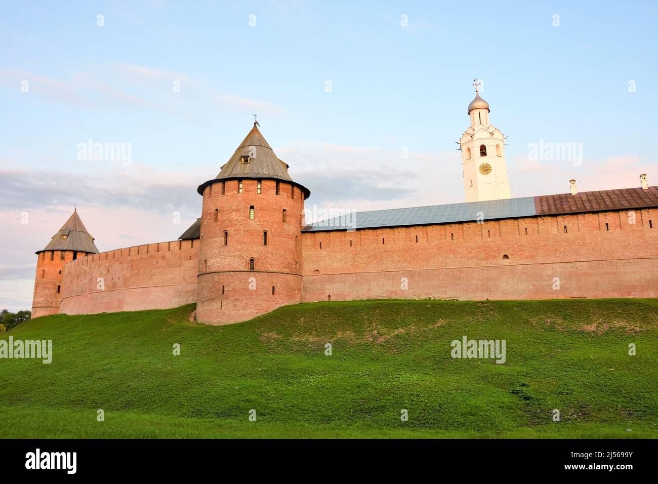 Novgorod Kremlin in autumn season. Veliky Novgorod, a historical city ...