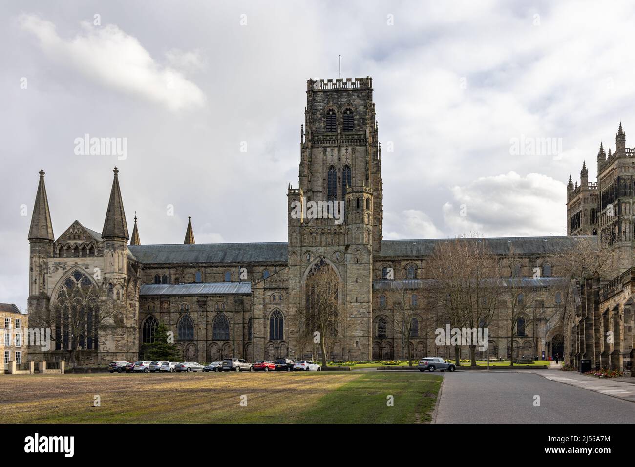 The magnificent Durham Cathedral and Palace Green, County Durham ...