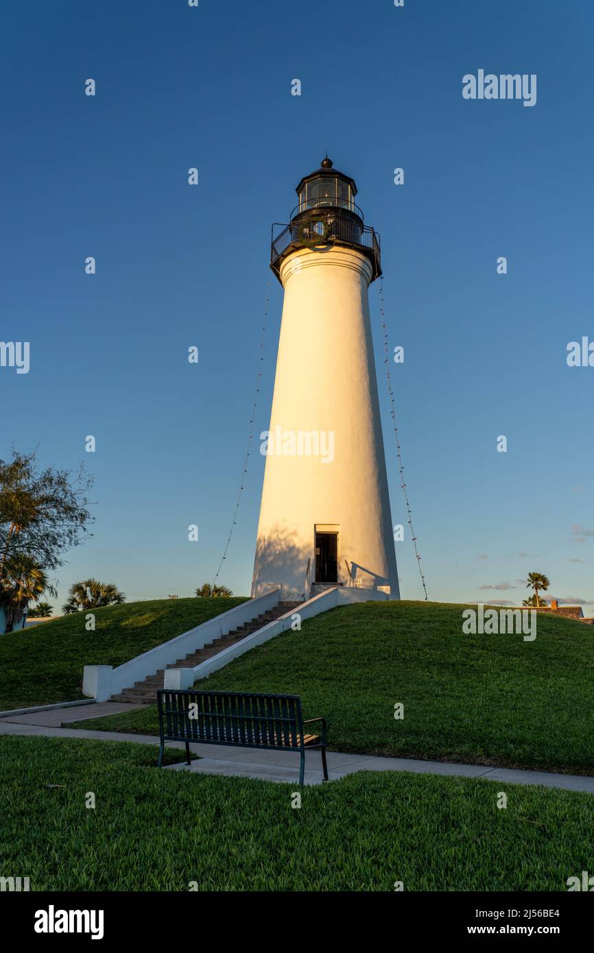 The Port Isabel Lighthouse was built of brick in 1852 on Point Isabel ...