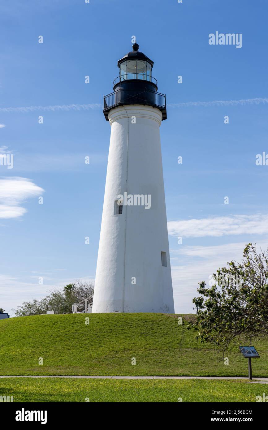 The Port Isabel Lighthouse was built of brick in 1852 on Point Isabel ...