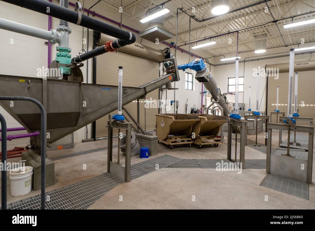 A rotary drum rag screen and a grit remover in an SBR or sequential ...