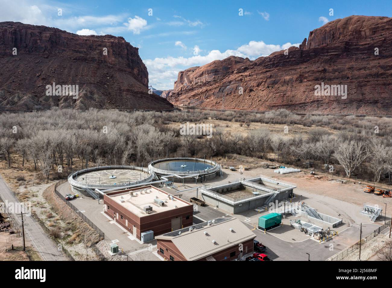 An SBR or sequential batch reactor wastewater treatment plant in Moab ...