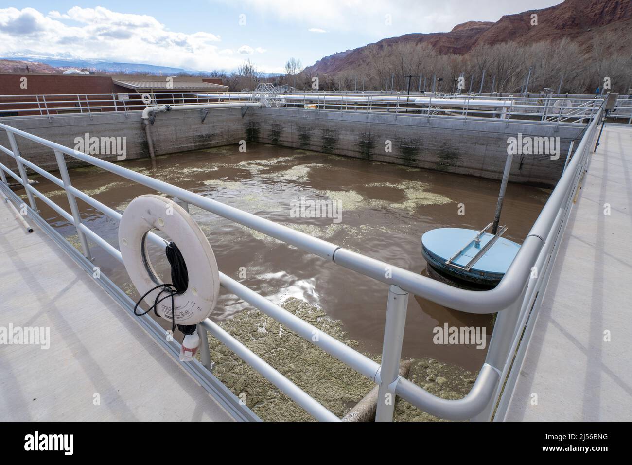 A solids holding basin in an SBR or sequential batch reactor wastewater ...