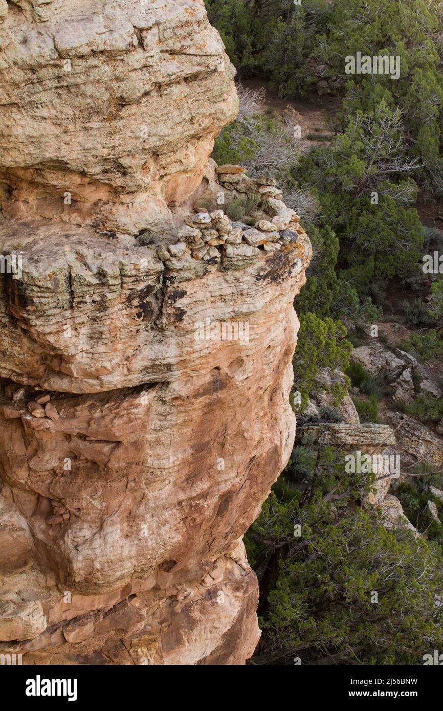 Ancestral Pueblan Native American ruins in Recapture Canyon, near ...
