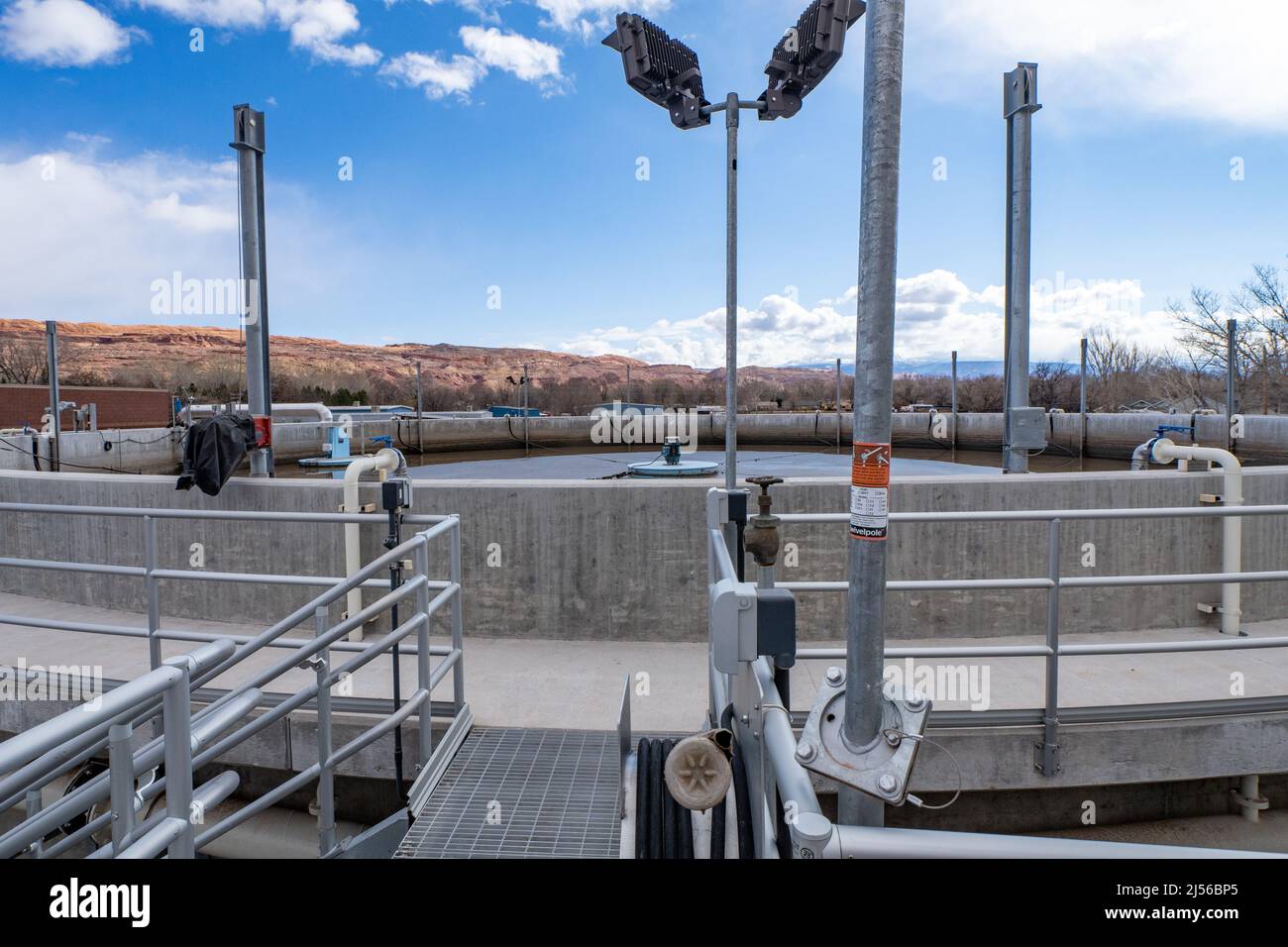 An SBR tank or sequential batch reactor wastewater treatment plant in ...