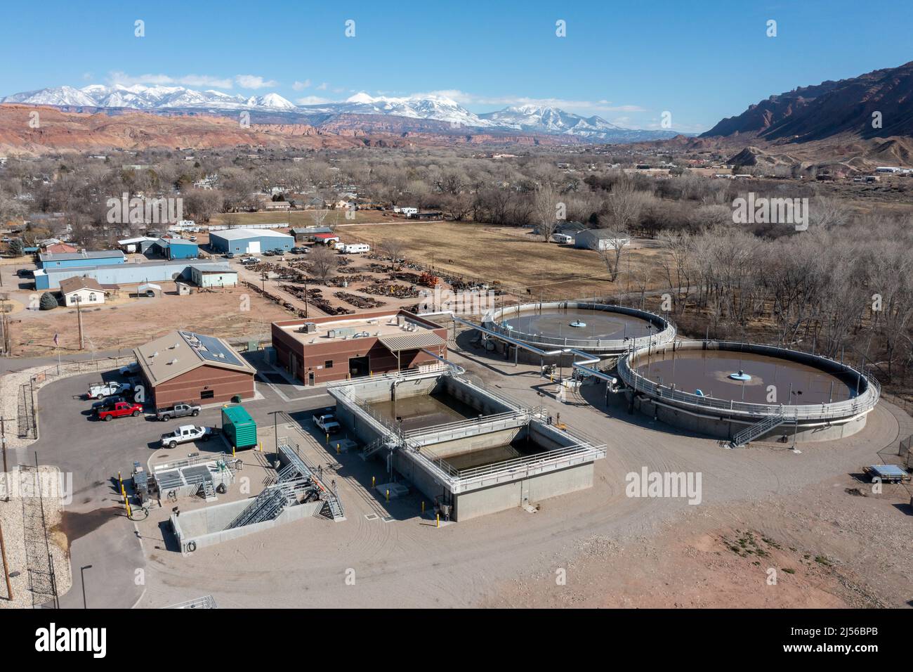 An SBR or sequential batch reactor wastewater treatment plant in Moab ...