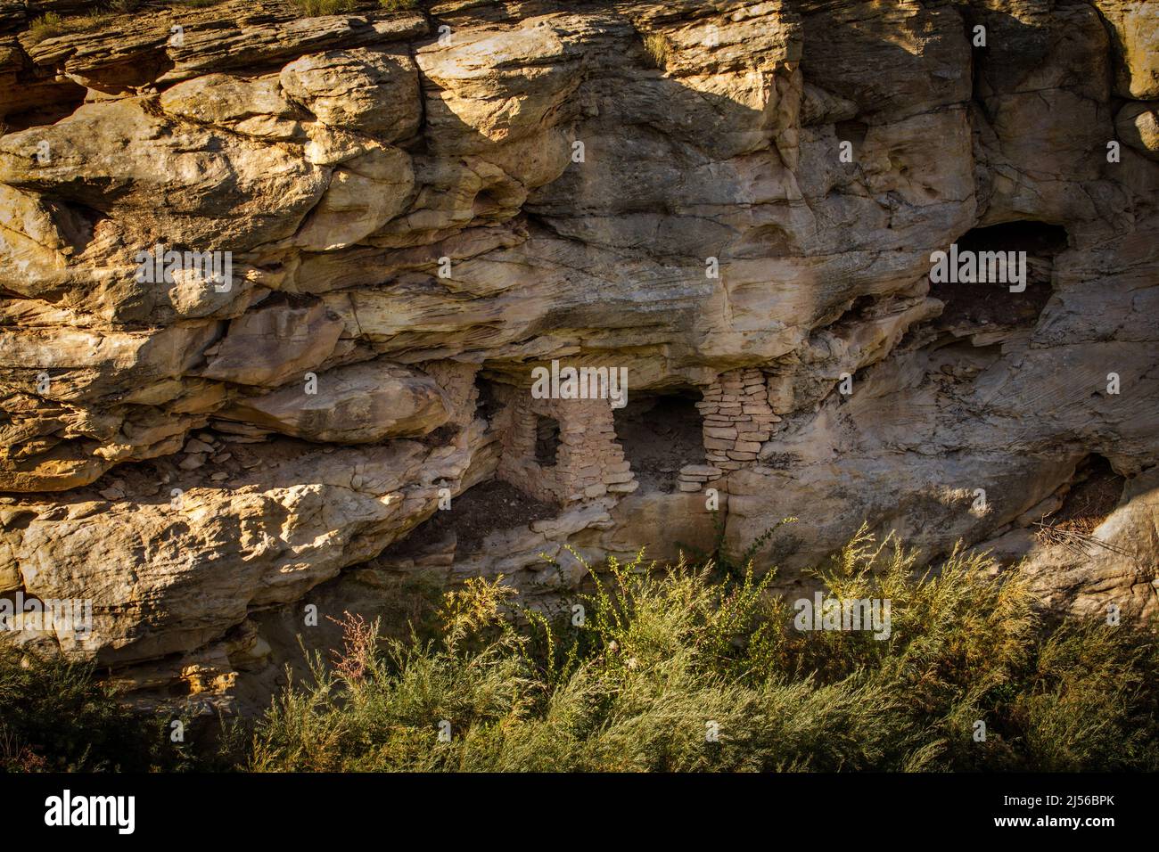Ancestral Pueblan Native American ruins in Recapture Canyon, near ...