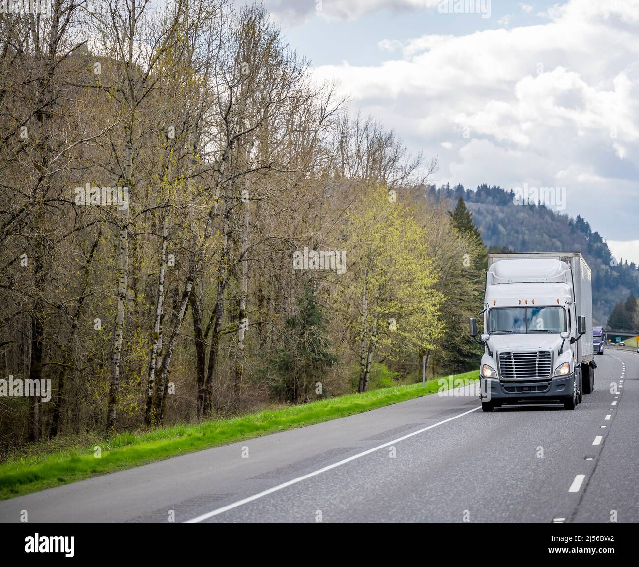 Tractor two trailers hi-res stock photography and images - Alamy