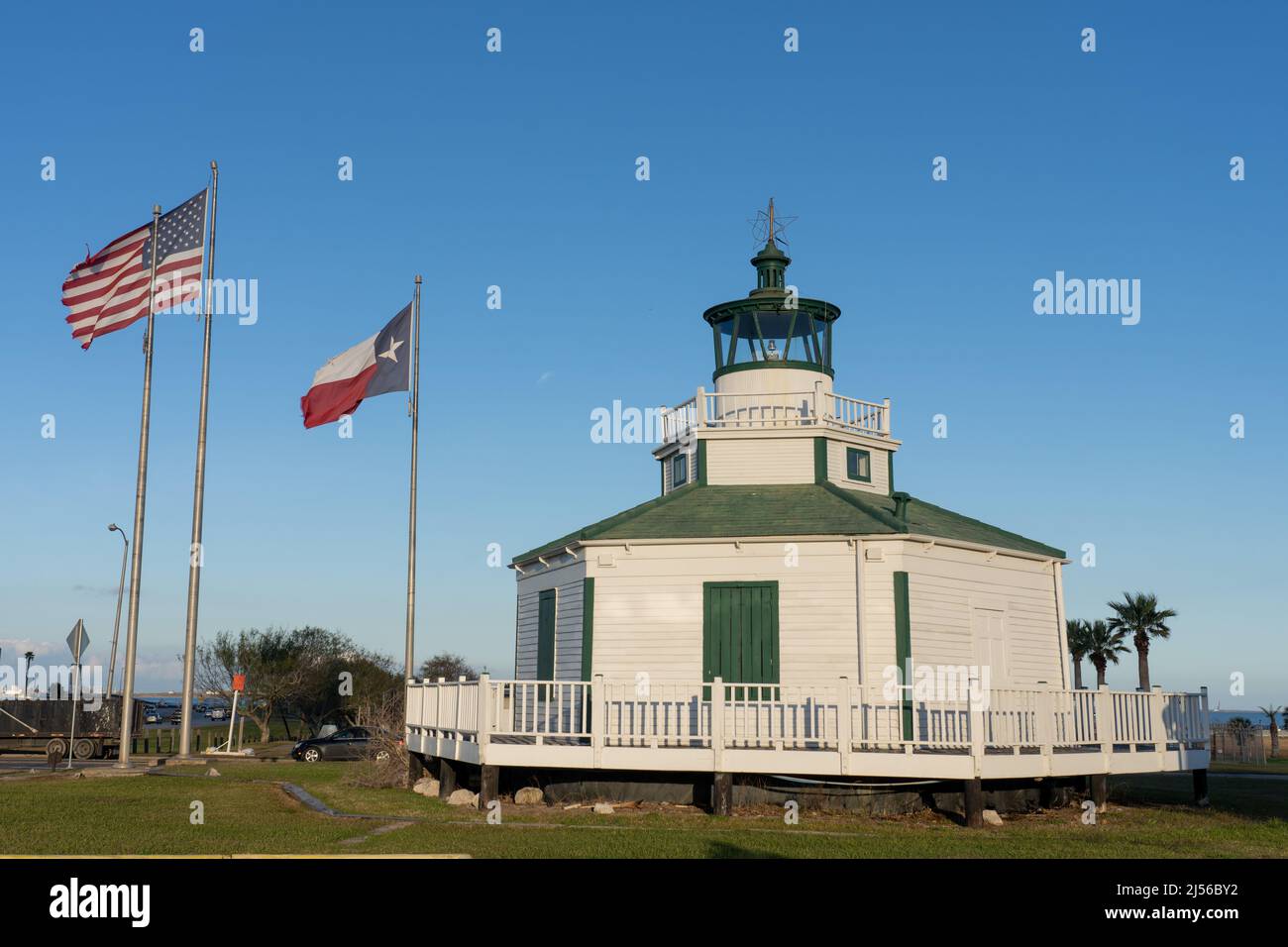 The Half Moon Reef Lighthouse was built in 1858 in Matagorda Bay but ...