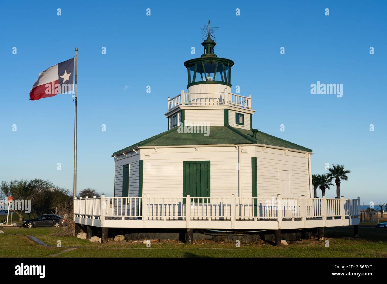 The Half Moon Reef Lighthouse was built in 1858 in Matagorda Bay but ...