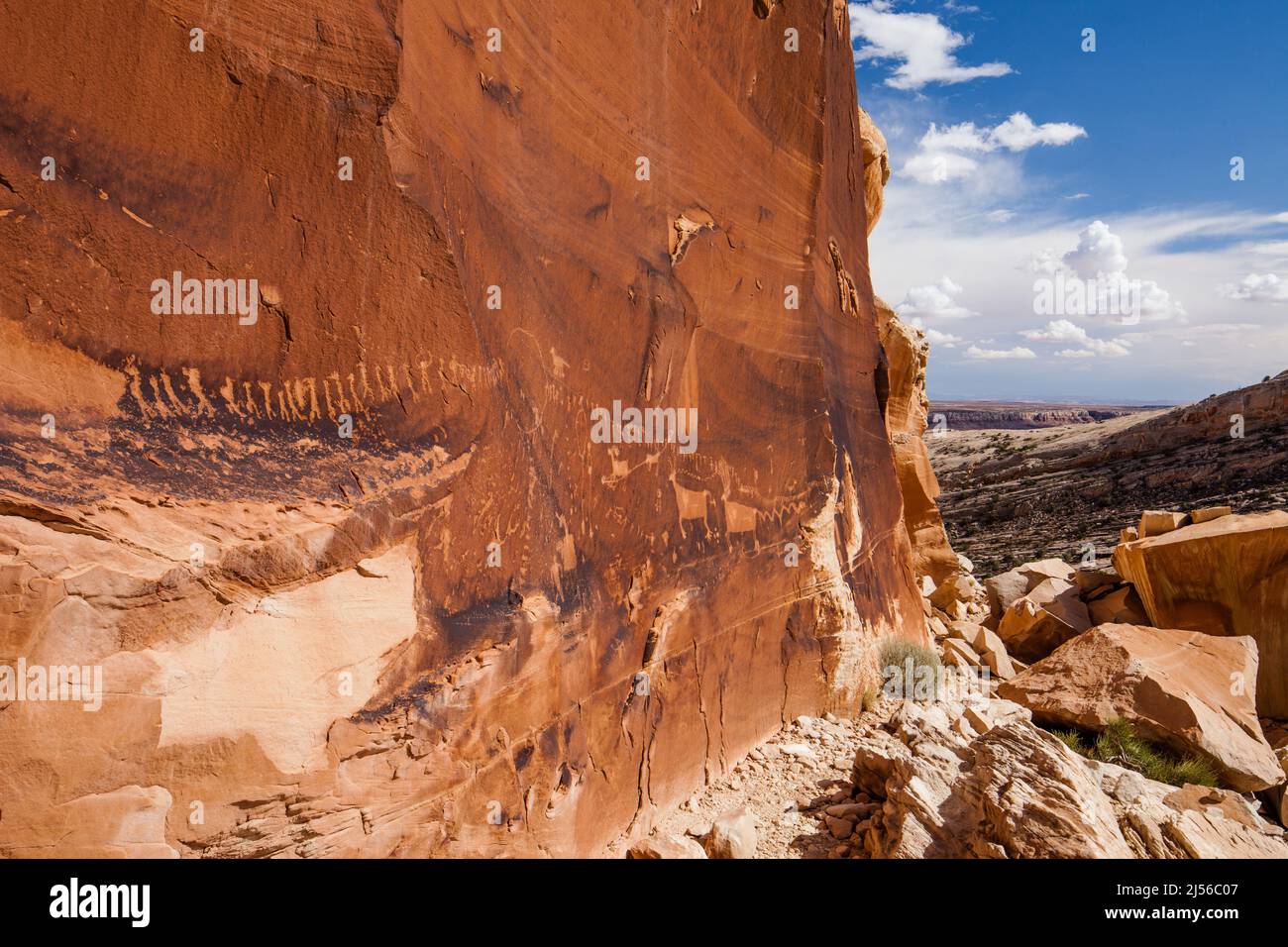 Procession panel petroglyph hi-res stock photography and images - Alamy