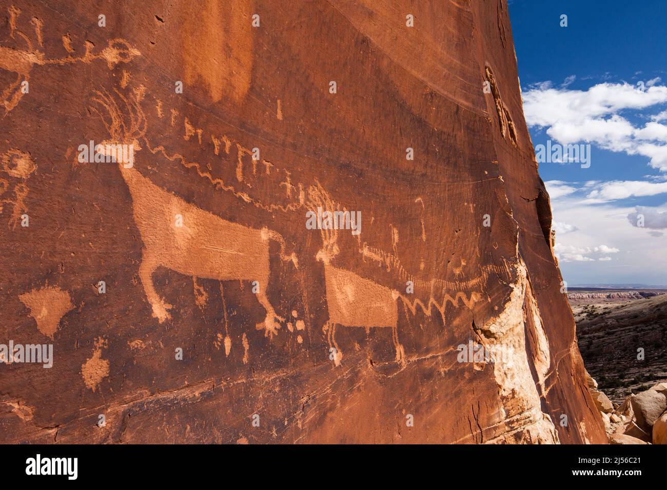 Procession panel petroglyph hi-res stock photography and images - Alamy