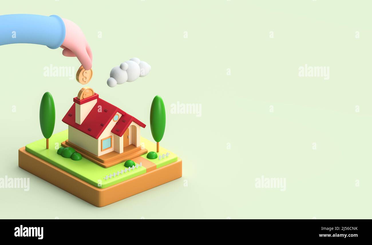 Save money for house property for business financial marketing banking ...