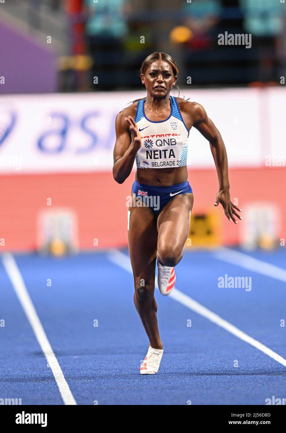 Daryll Neita participating in the Belgrade 2022 World Indoor ...